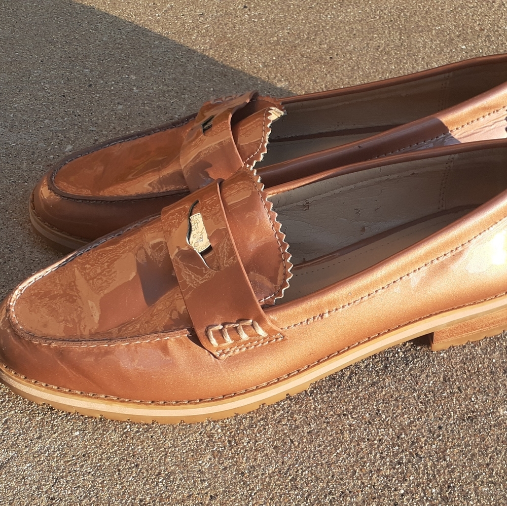 Coach Peyton Blush Penny Loafers 7.5 - Gem